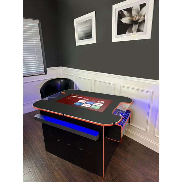 Suncoast Arcade Mega XL Cocktail Arcade Machine Entertainment System with 32" Smart TV, 516 ...